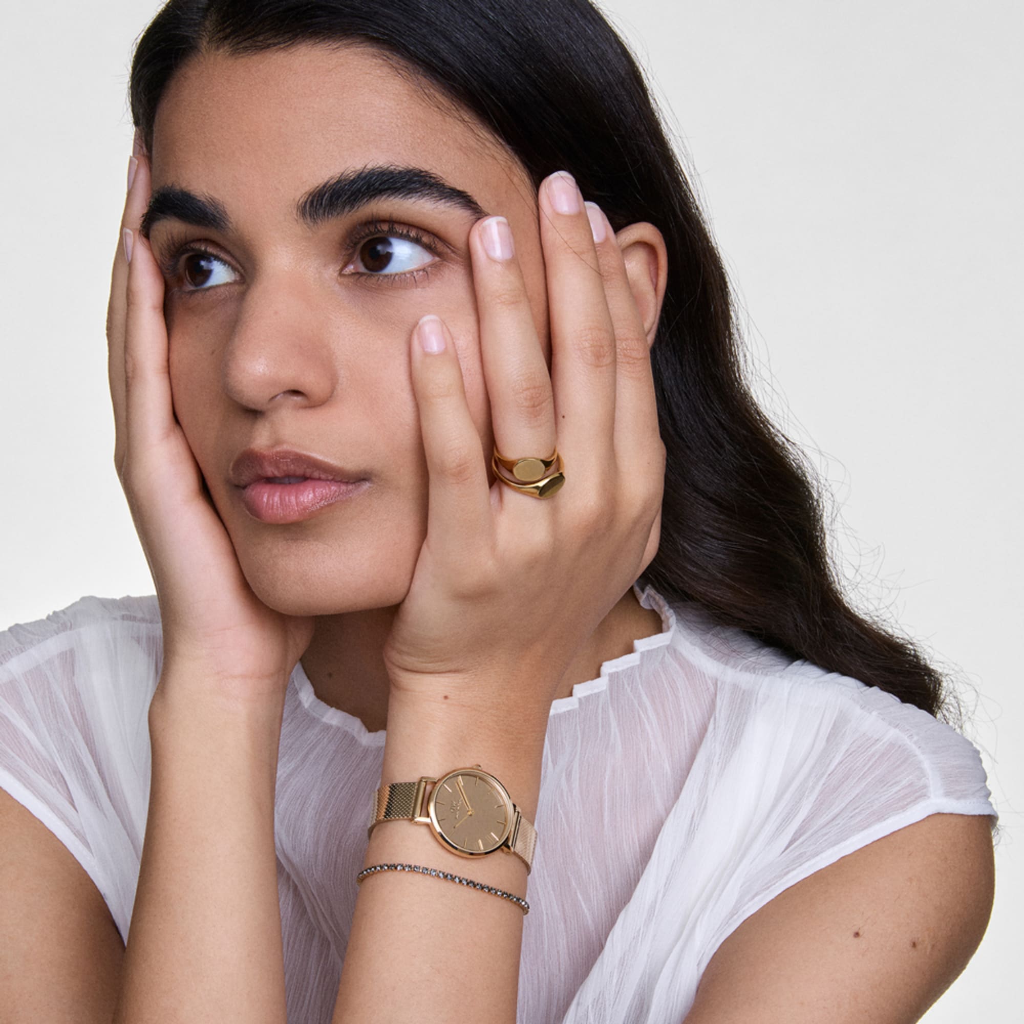 Classic Mini Signet Ring Gold | DW