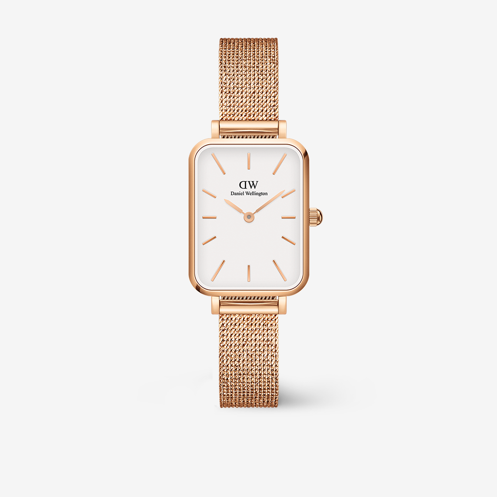 Daniel Wellington Quadro Mini Lumine Bezel Rose Gold Kol Saati