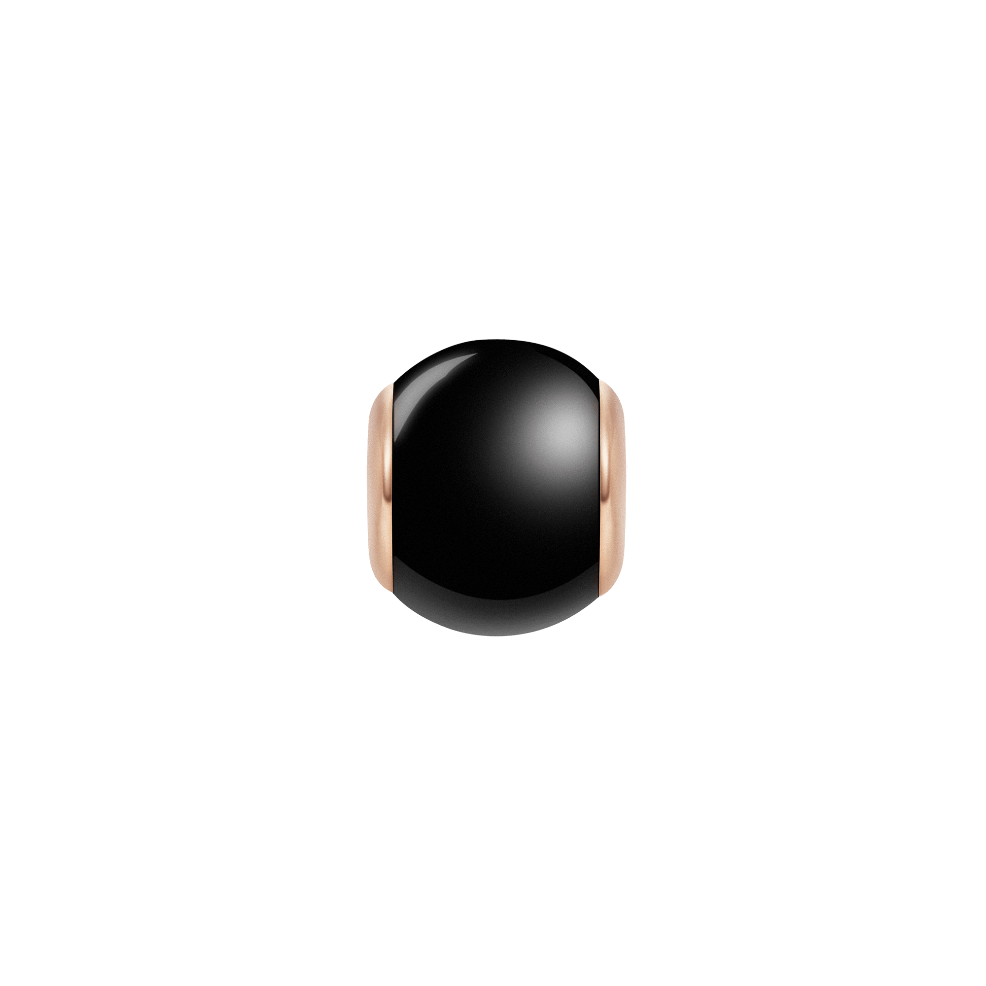 Black Orb Charm RG Rose Gold Unisex | DW